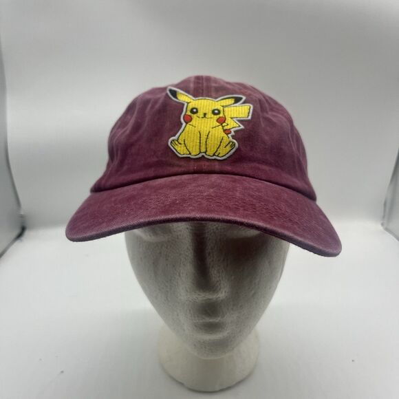 Accessories | Pokemon Embroidered Pikachu Hat Maroon Squirtle ...